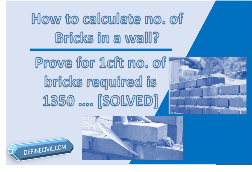 Quantity of Bricks in a wall (STEP BY STEP Approach) - Definecivil