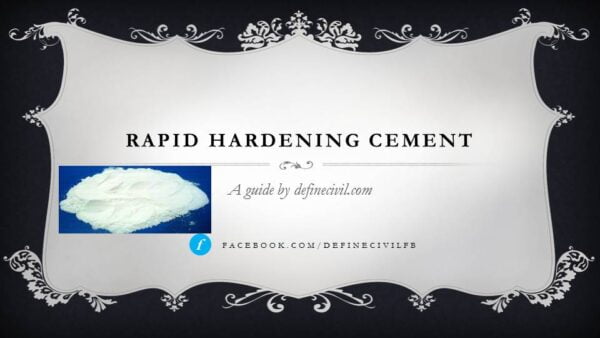 Rapid Hardening Cement - Properties - Benefits - Uses