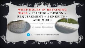 What Are Weep Holes? - Weep Holes in Retaining Walls