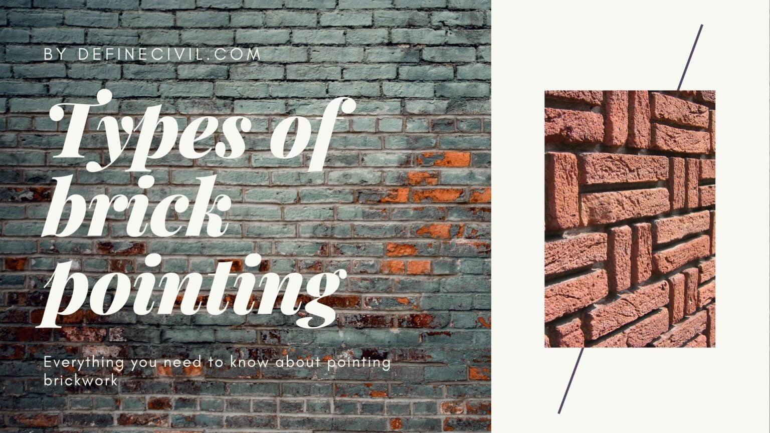 Pointing in Brickwork – Types – Keyed Pointing – Tuck Pointing ...