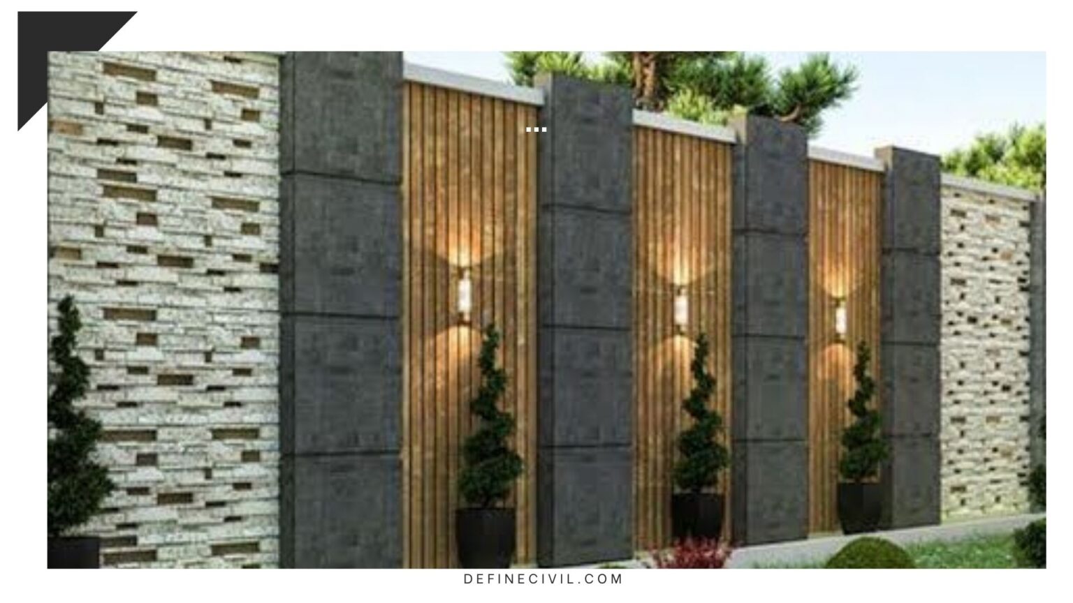 10 Boundary Wall Designs That’ll Make You Go WOW! - Definecivil