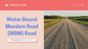 Water Bound Macadam Road – WBM – Base Course – Specification ...