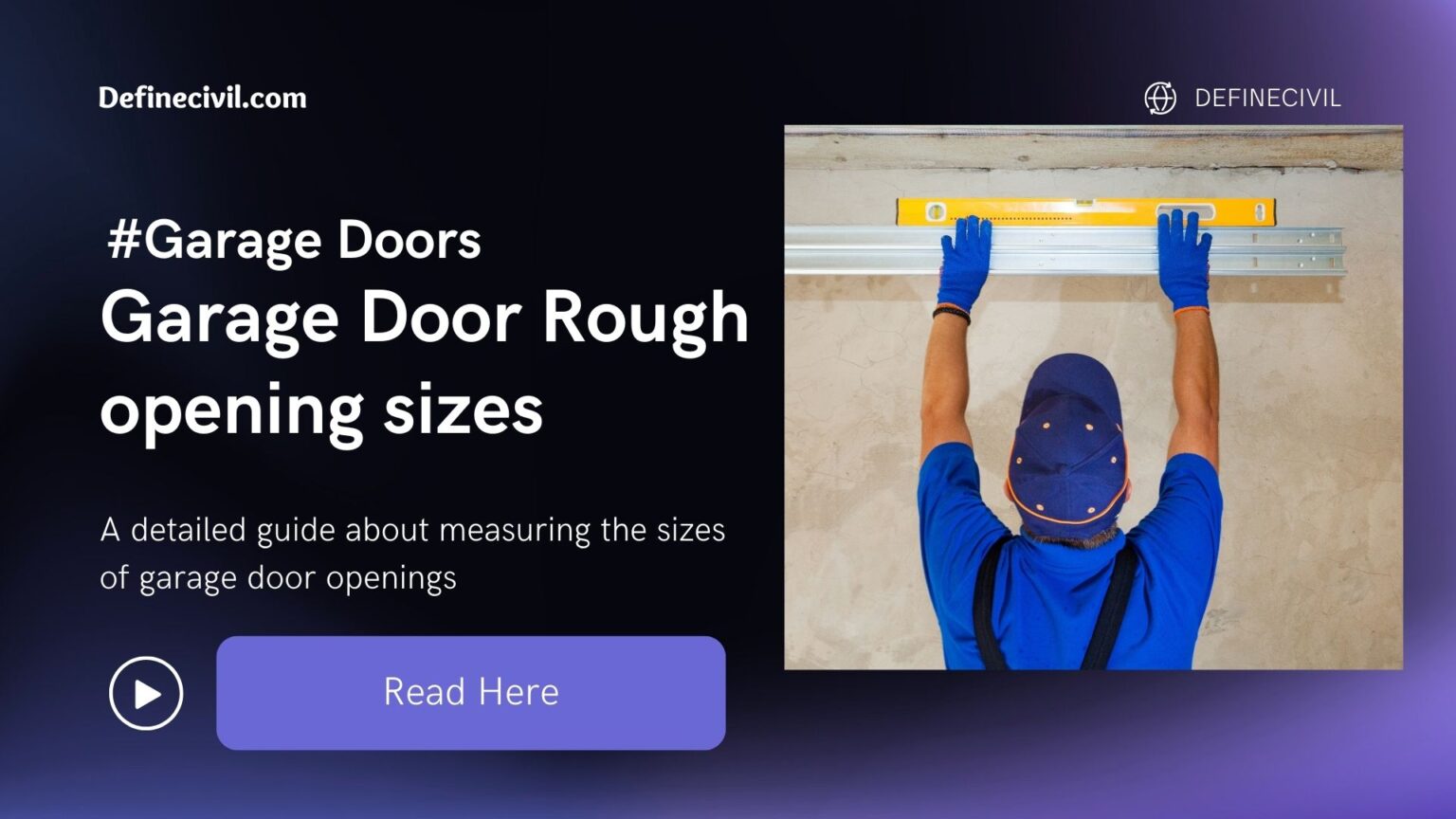 Garage Door Rough Opening – 8′ – 10′ – 9×8 – 16×8 – opening Size ...