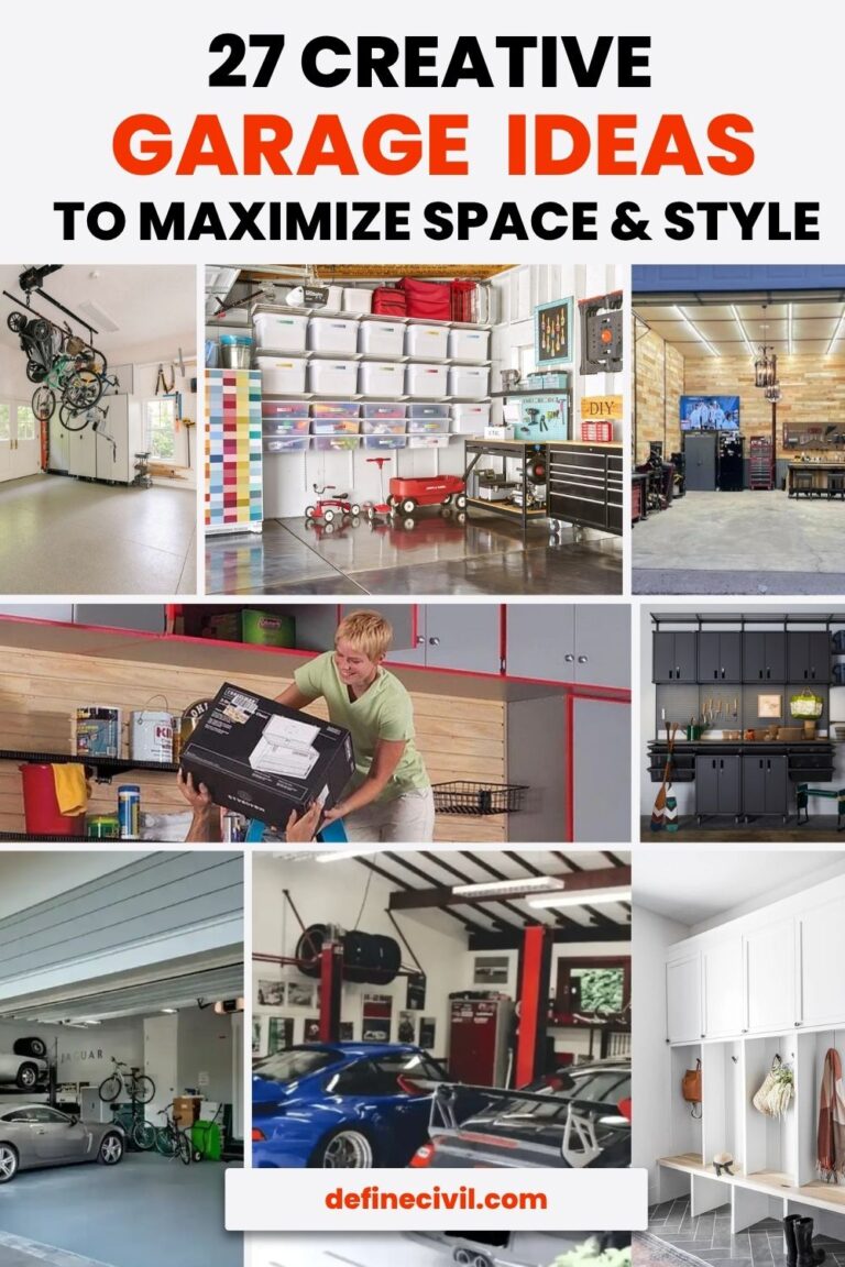 27 Creative Garage Ideas to Maximize Space & Style - Definecivil